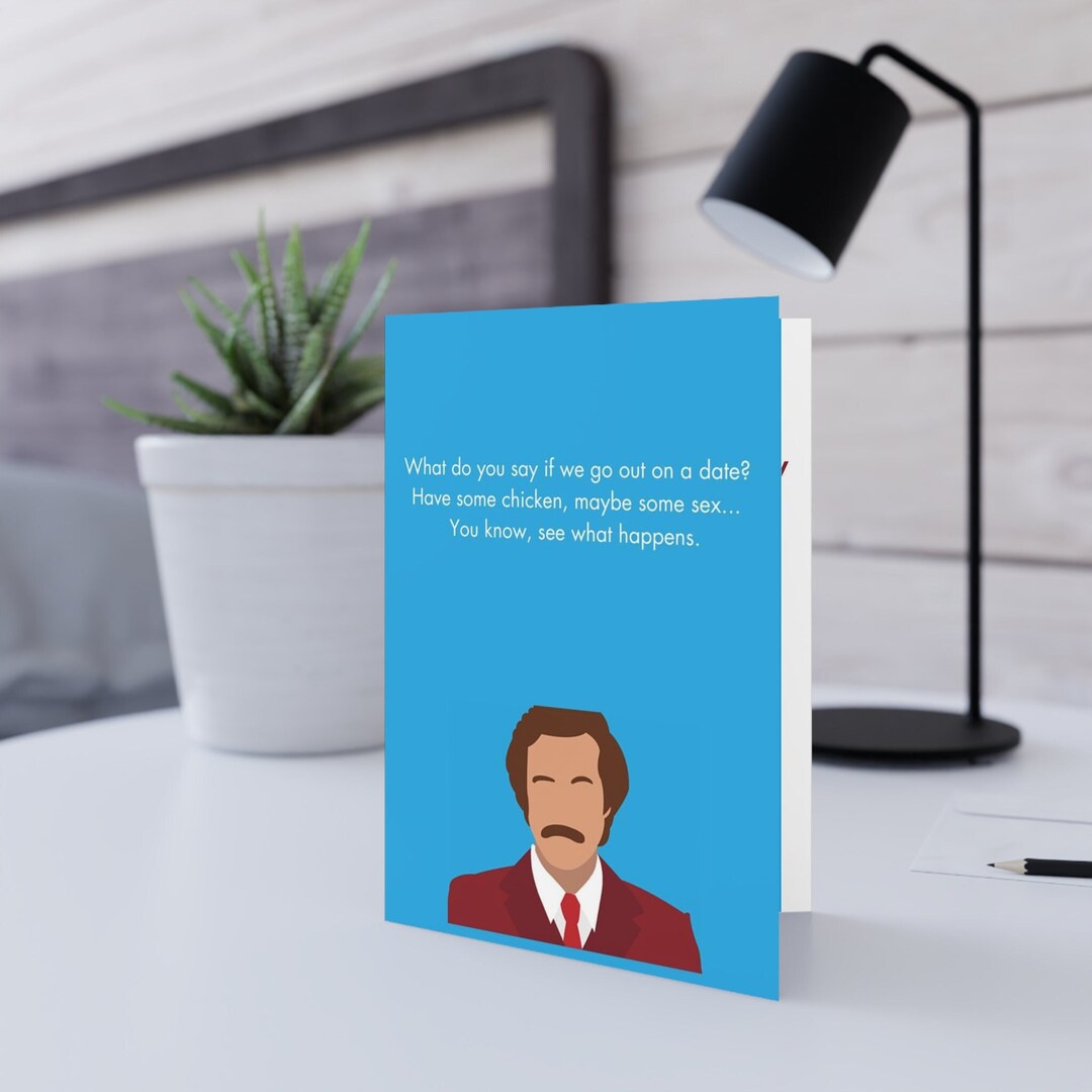 Anchorman Funny Romantic Anniversary Greeting Card - Etsy