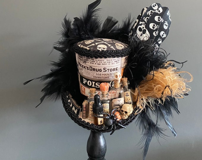 Mini Top Hat Potions Hat Mad Dr. Hat Halloween Mini Hat - Etsy