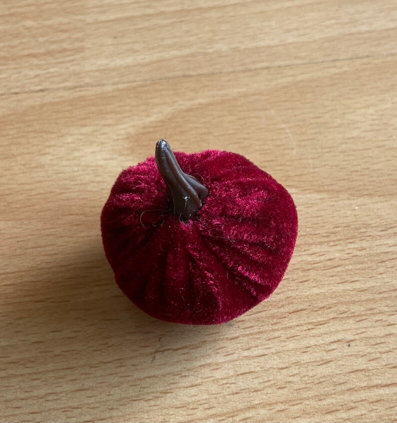 Mini velvet pumpkins mini velvet thanksgiving pumpkins fall | Etsy