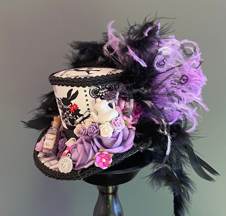 Mini Top Hat Mini White Rabbit Hat Alice in Wonderland - Etsy