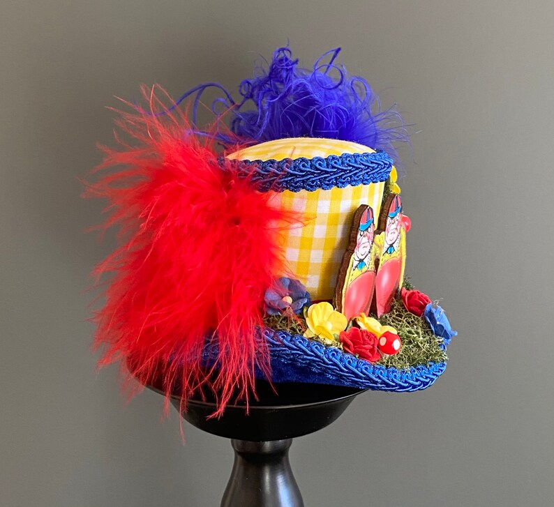 Micro Mini Top Hat Alice in Wonderland Tweedle Twins Hat - Etsy