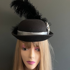 Mini Bowler Hat, Steampunk Bowler Hat, Silver Cog and Gear Bowler, Mini ...