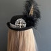 Mini Bowler Hat, Steampunk Bowler Hat, Silver Cog and Gear Bowler, Mini ...