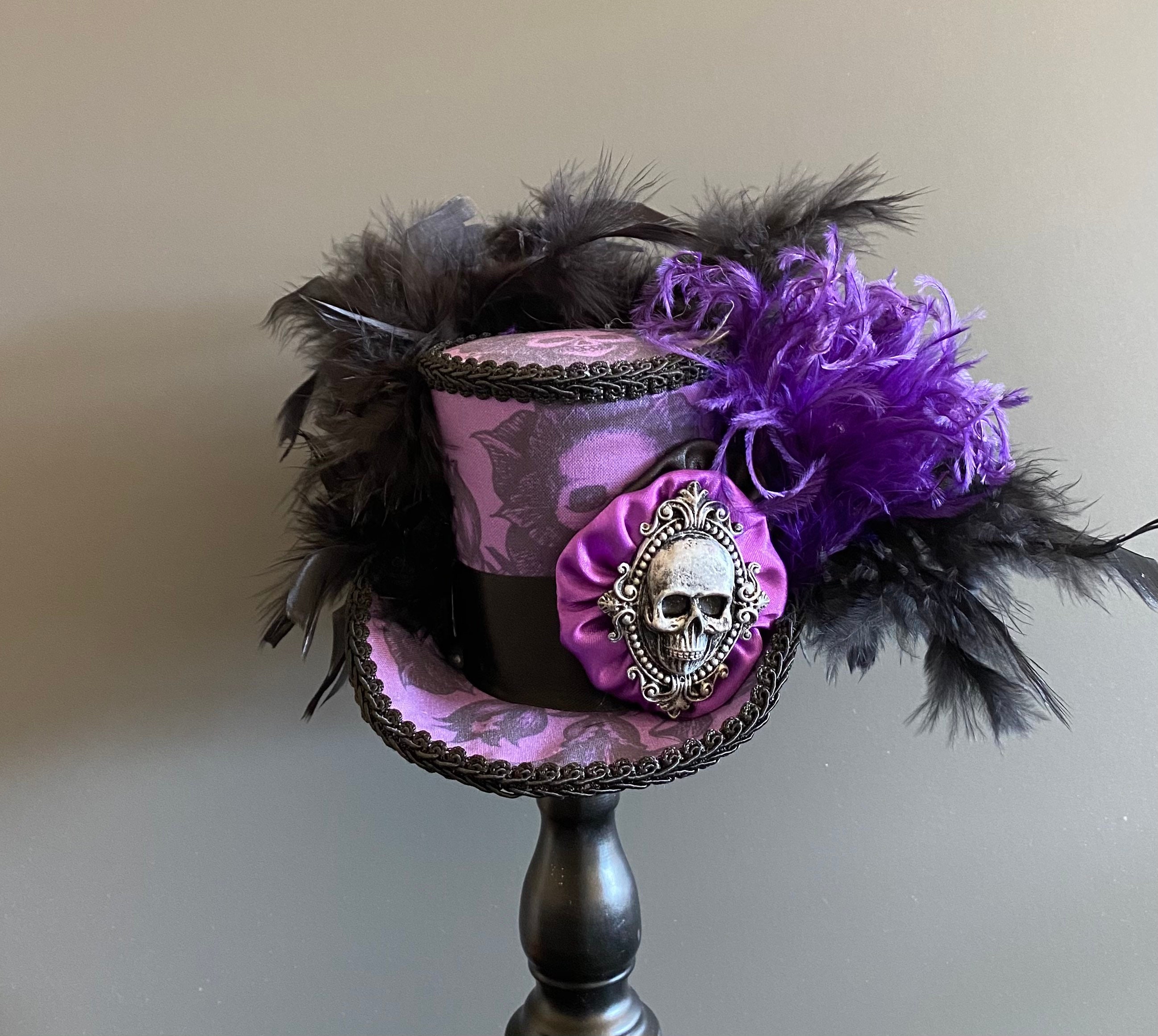 Mini Top Hat Halloween Mini Top Hat Steampunk Hat Day of | Etsy