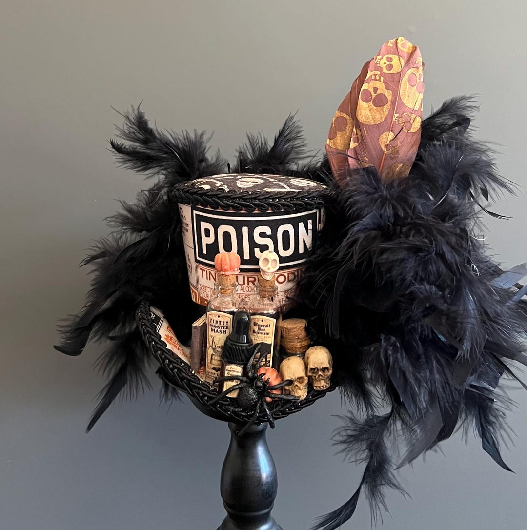 Mini Top Hat, Potions Hat, Mad Dr. Hat, Halloween Mini Hat, Tea Party ...