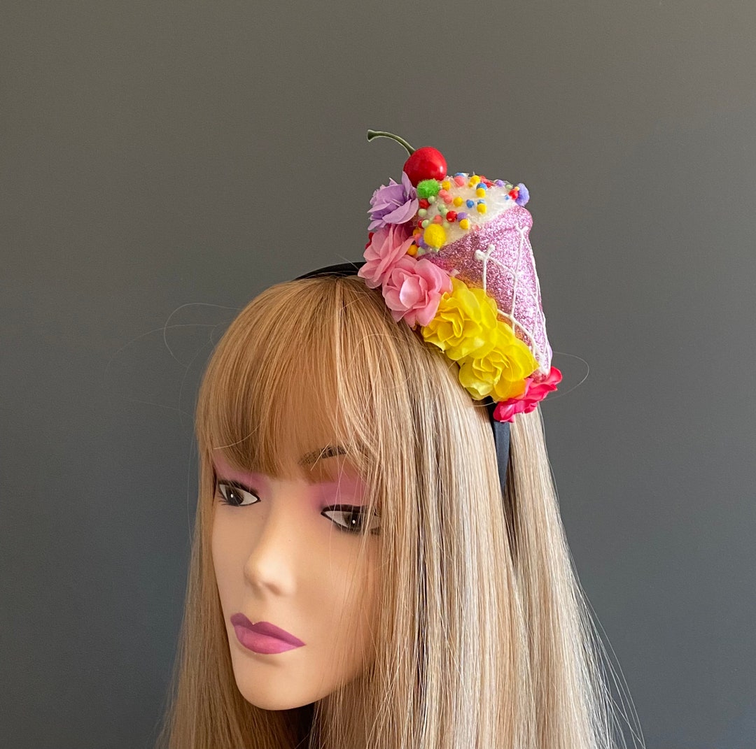 Ice Cream Headband Ice Cream Cone Flower Crown Ice Cream - Etsy
