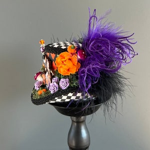 Micro Mini Top Hat Halloween Mini Hat Queen of Hearts - Etsy