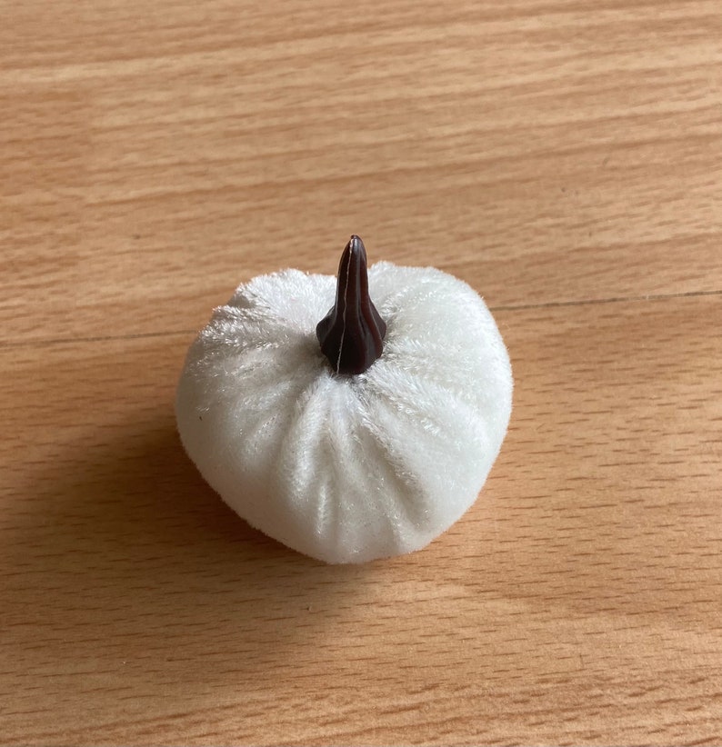 Mini velvet pumpkins mini velvet thanksgiving pumpkins fall | Etsy