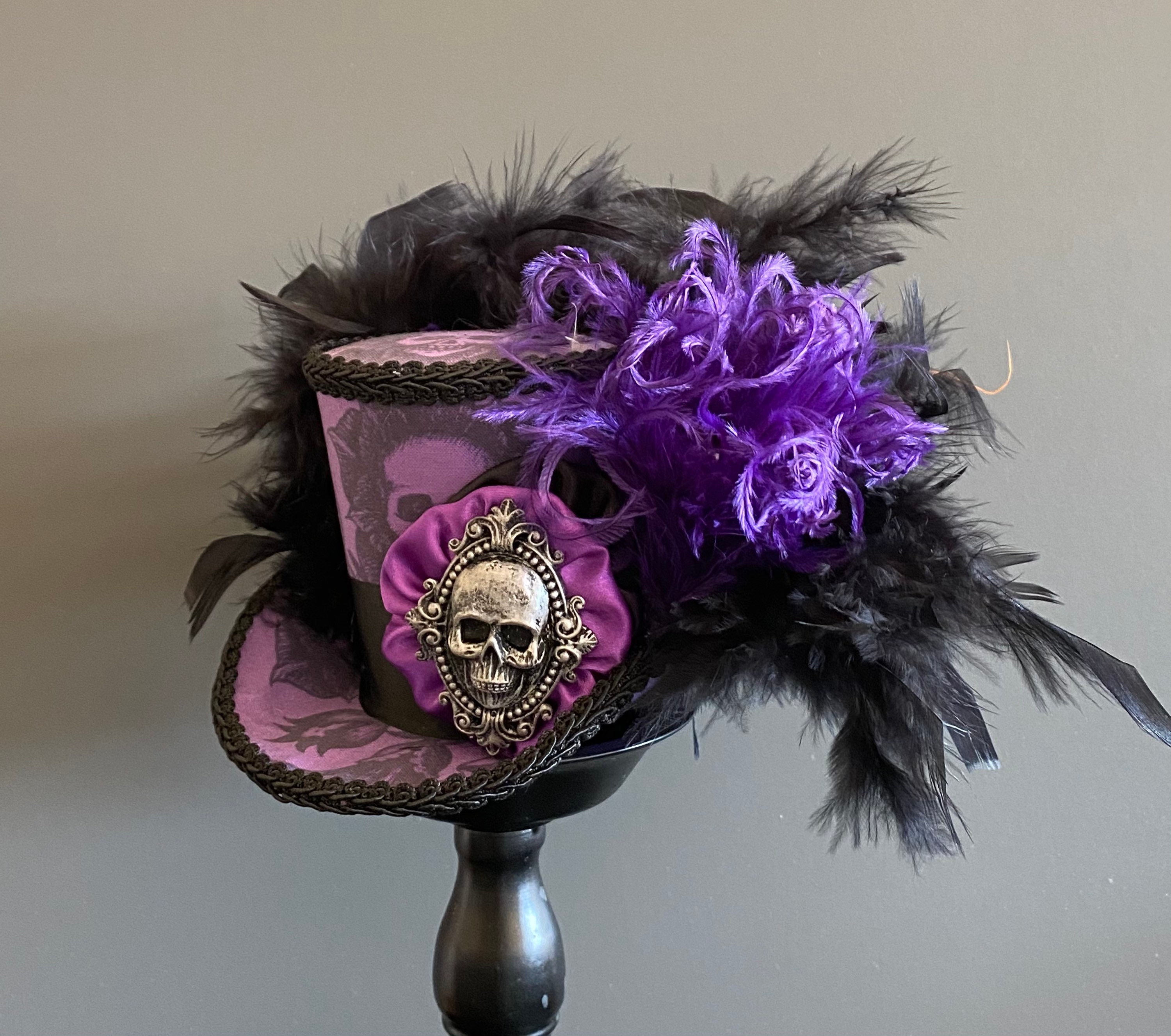 Mini Top Hat Halloween Mini Top Hat Steampunk Hat Day of | Etsy