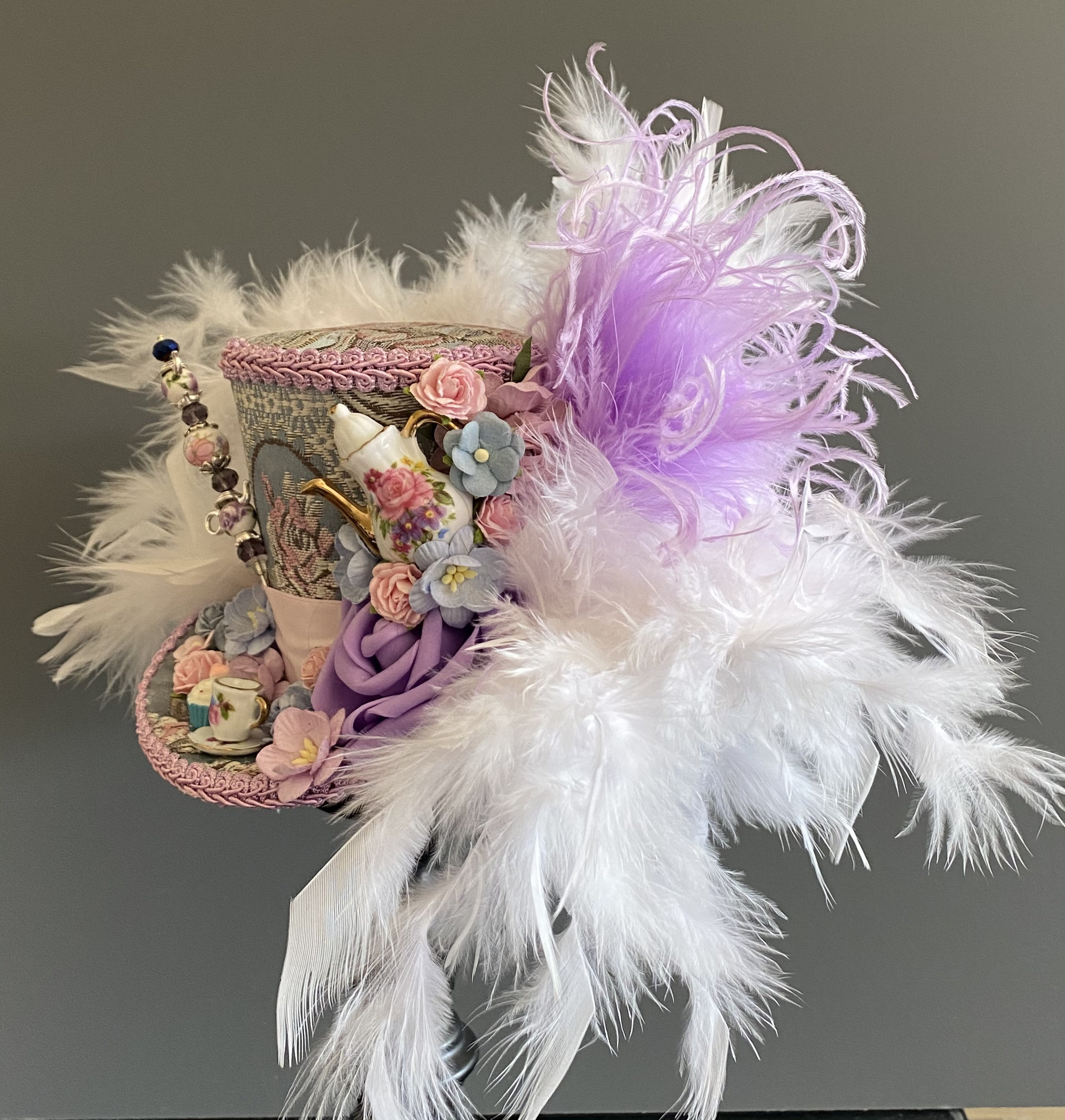 Mini top hat tea hat tea party hat Marie Antoinette mini | Etsy