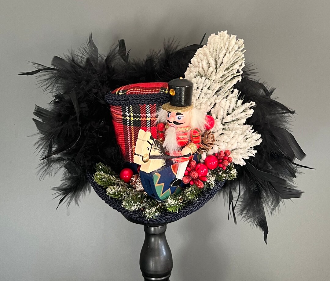 Christmas Mini Top Hat, Nutcracker Mini Top Hat, Tree Topper Hat ...