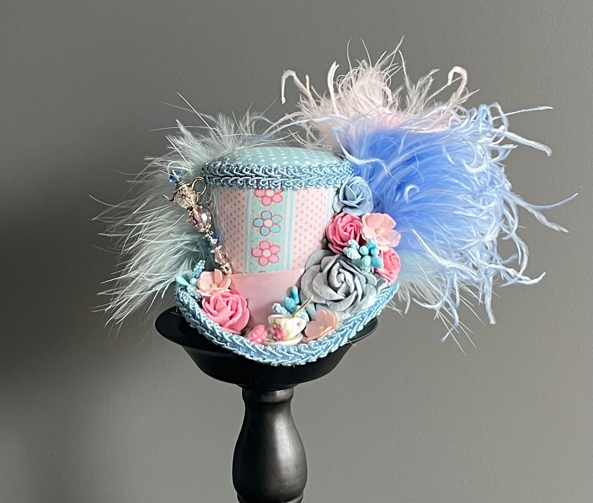 Micro Mini Top Hat Micro Teacup Hat Alice in Wonderland - Etsy