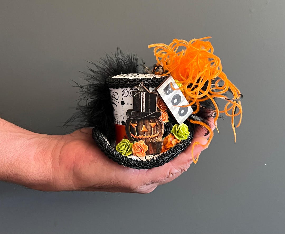 Mini Micro Top Hat, Halloween Mini Top Hat, Halloween Party Mini Top ...