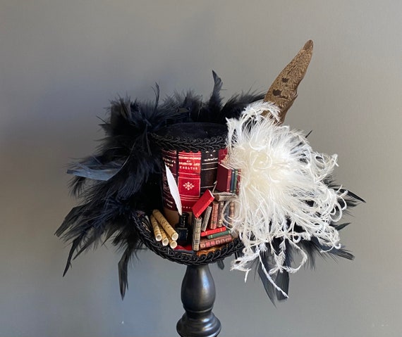 Mini Top Hat Book Top Hat Librarian Hat Hermione's Hat | Etsy