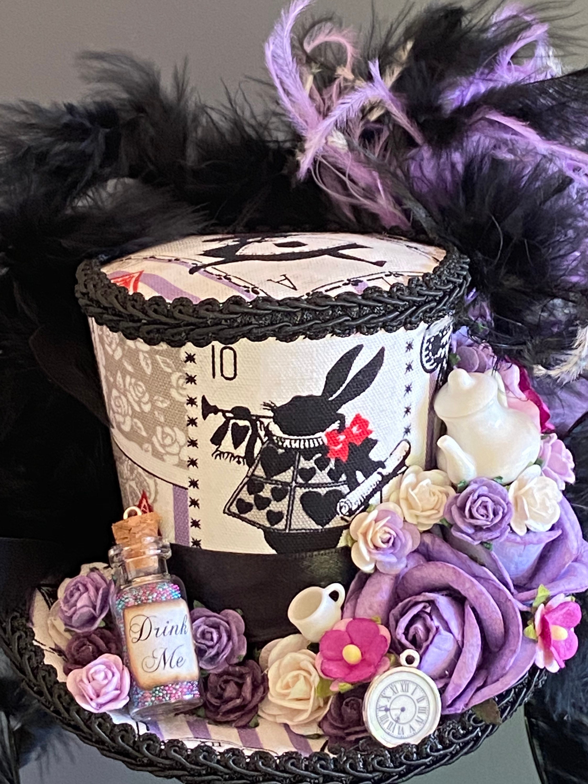 Mini Top Hat Mini White Rabbit Hat Alice in Wonderland | Etsy