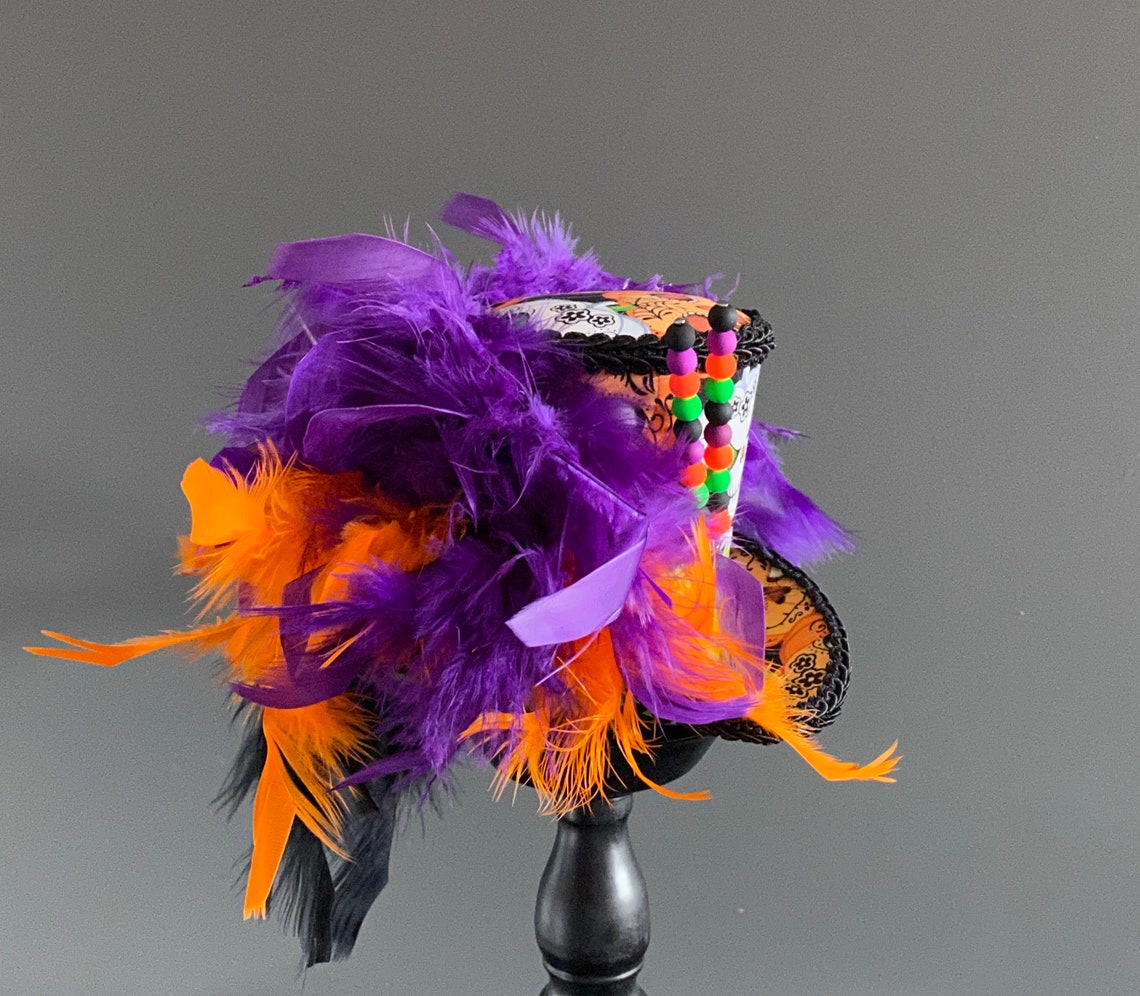 Mini Top Hat, Mini Top Hat, Mini Scary Pumpkins Hat, Mini Halloween Hat ...