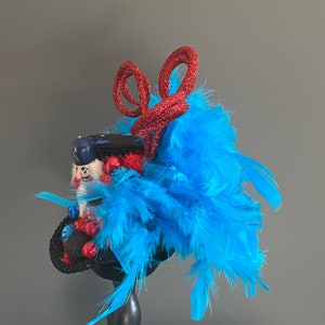 Mini Christmas Top Hat, Mini Nutcracker Top Hat, Blue Plaid Christmas ...
