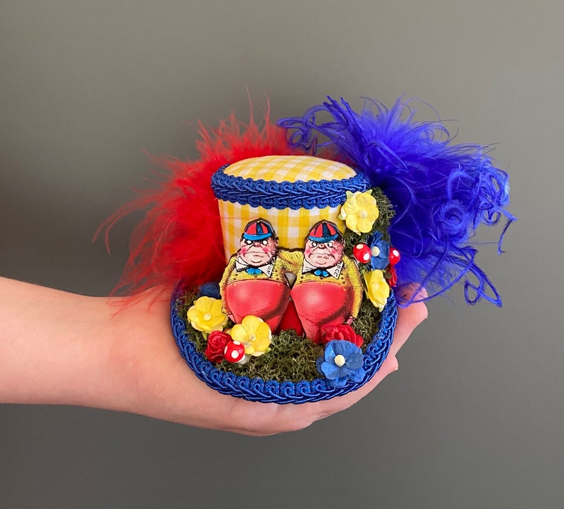 Micro Mini Top Hat Alice in Wonderland Tweedle Twins Hat - Etsy