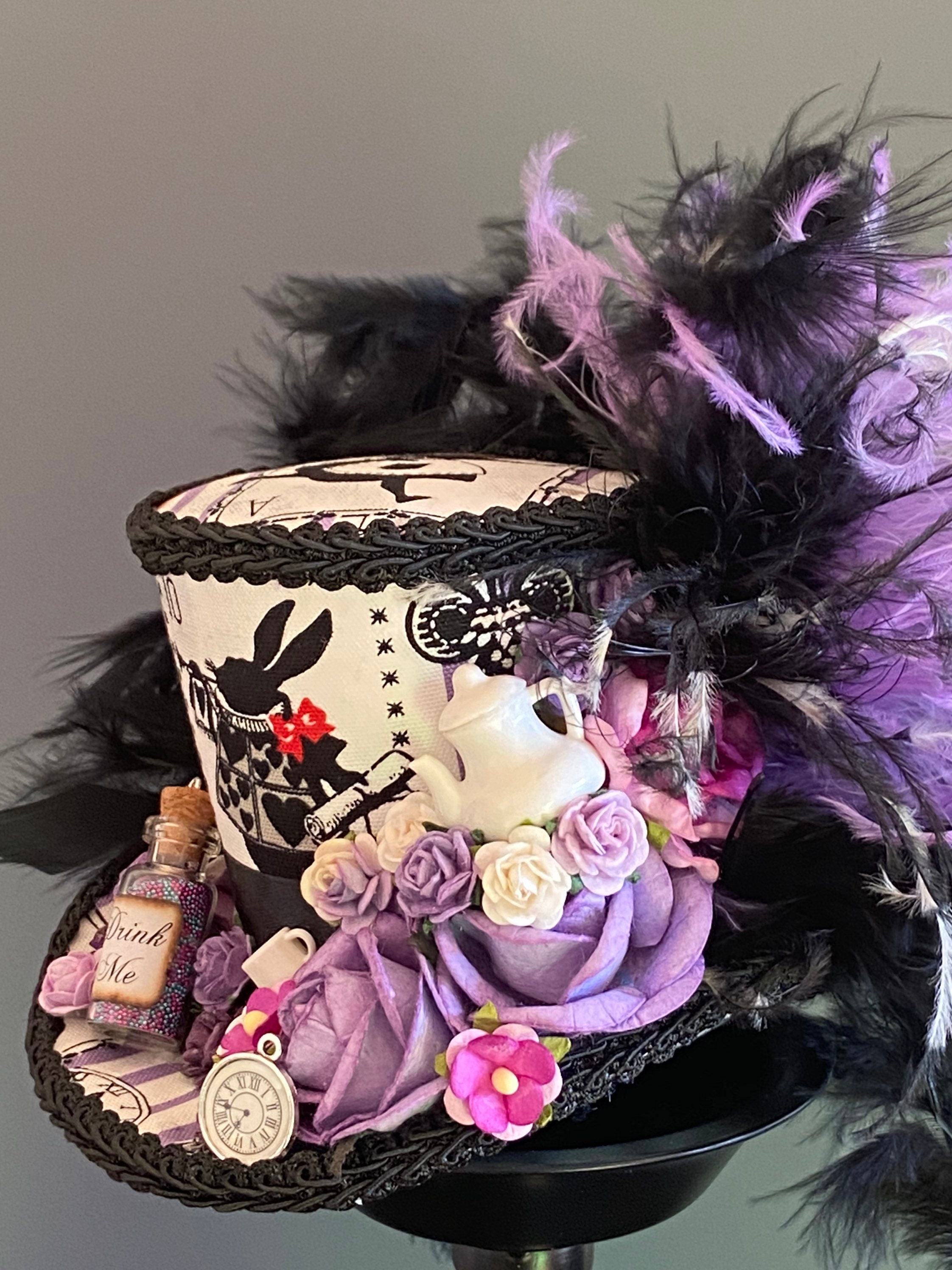 Mini Top Hat Mini White Rabbit Hat Alice in Wonderland | Etsy