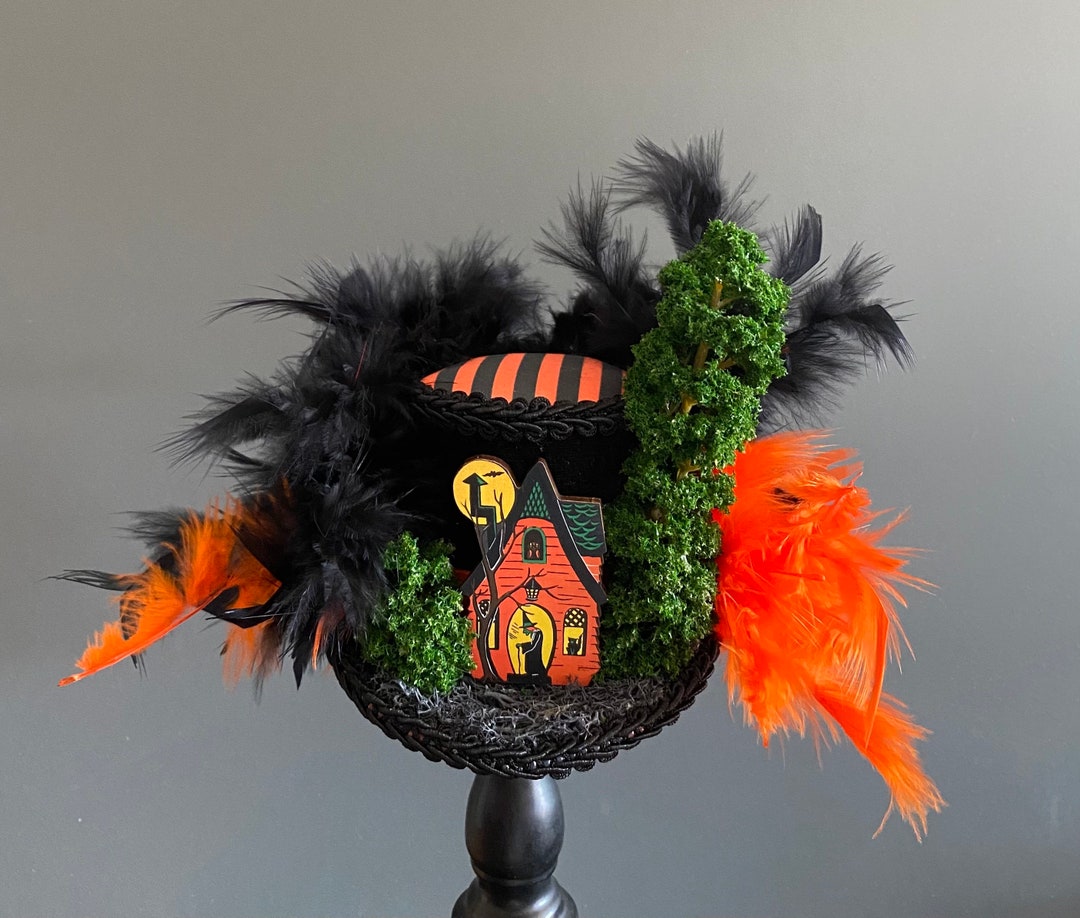 Halloween Mini Top Hat, Witch Hat, Haunted House Hat, Alice in ...