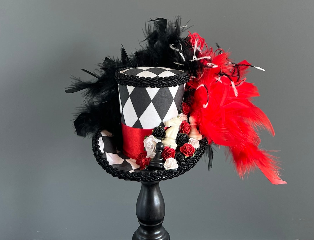 Mini Top Hat, Kentucky Derby Hat, Chess Mini Top Hat, Mad Hatter Hat ...