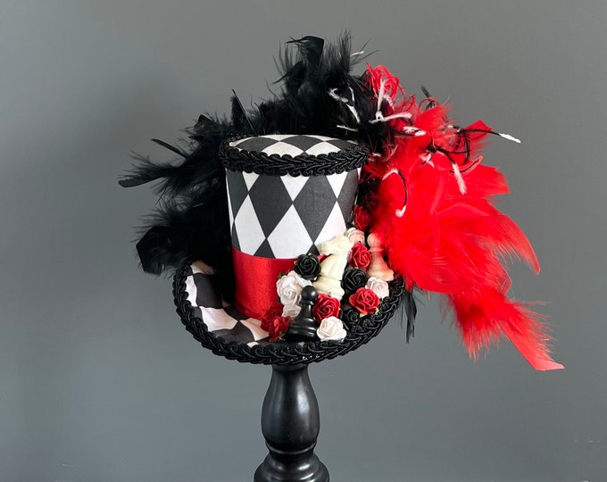 Mini Top Hat, Kentucky Derby Hat, Chess Mini Top Hat, Mad Hatter Hat ...