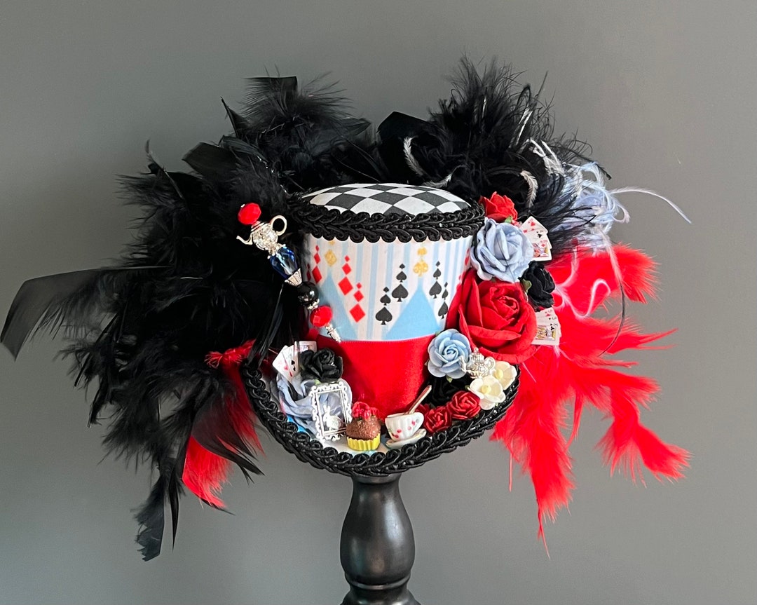 Mini Top Hat, Alice in Wonderland Hat, Mad Hatter Hat, Tea Party Hat ...