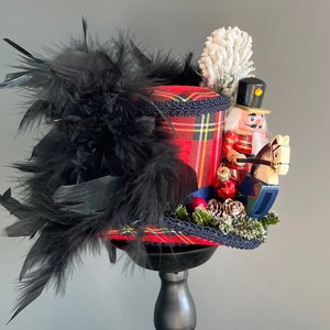 Christmas Mini Top Hat, Nutcracker Mini Top Hat, Tree Topper Hat ...