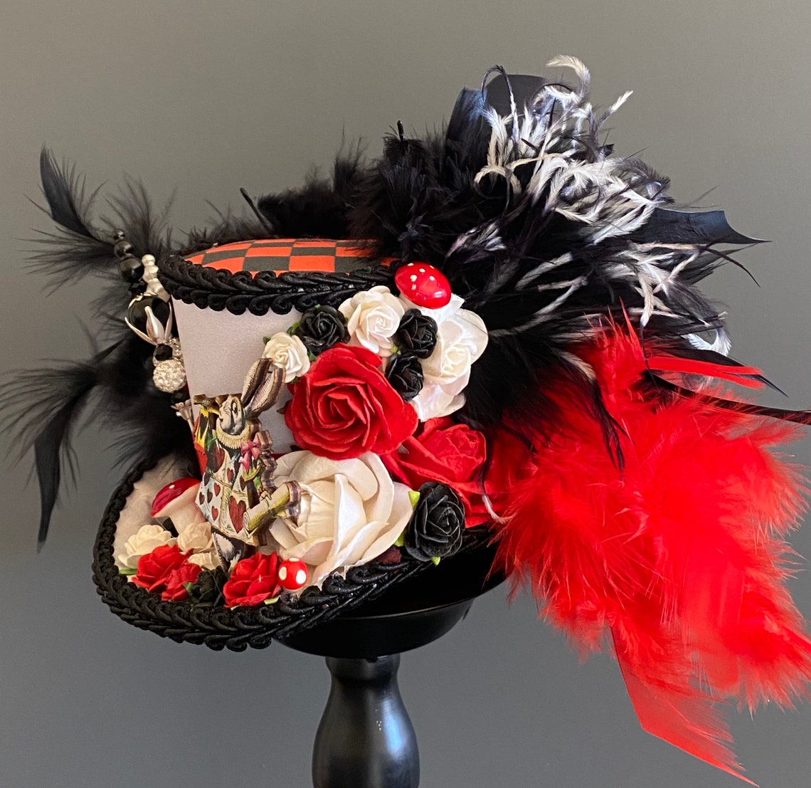 Mini Top Hat the White Rabbit Hat Alice in Wonderland Hat - Etsy