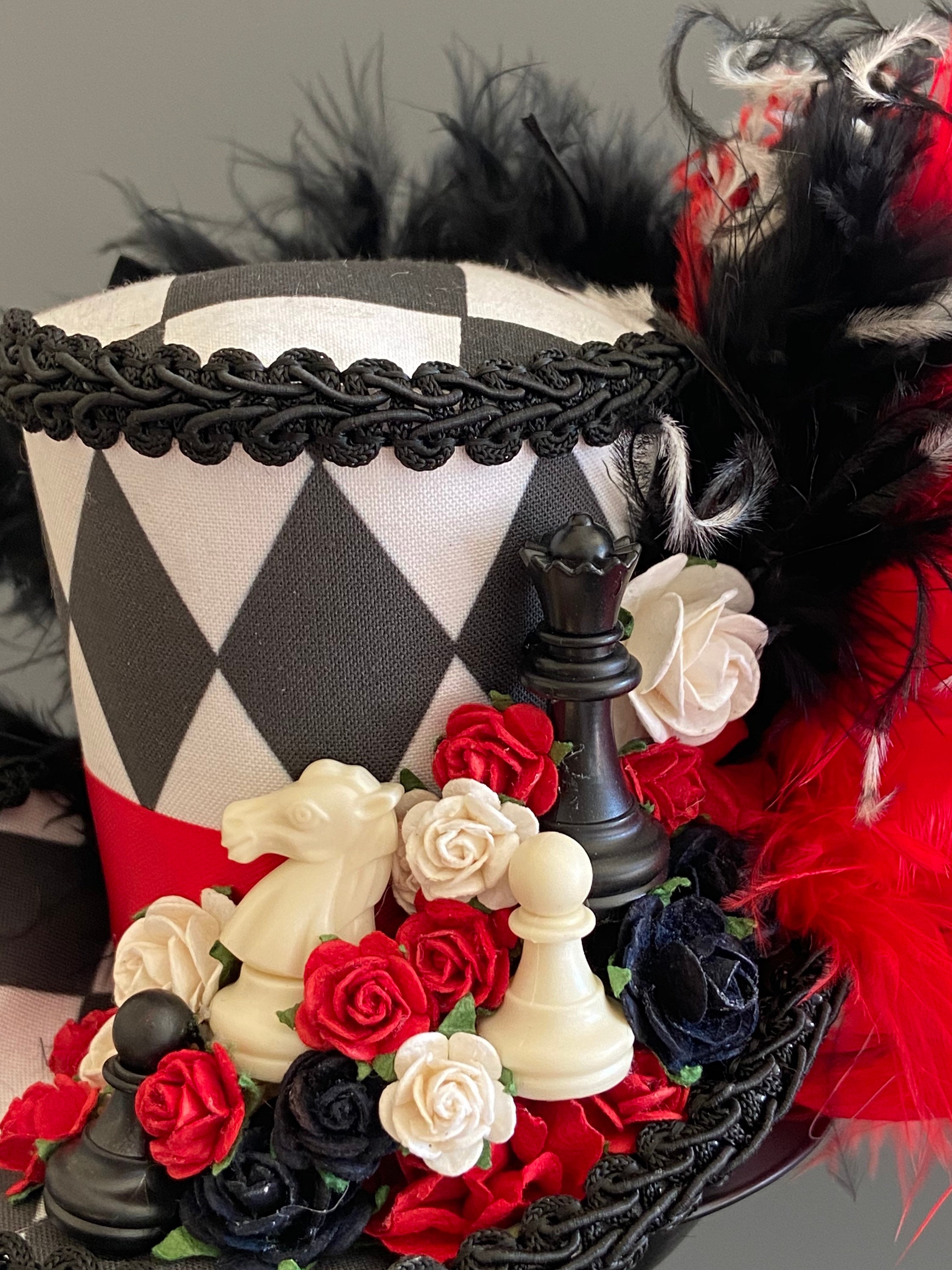 Mini top hat kentucky derby hat chess mini top hat mad | Etsy