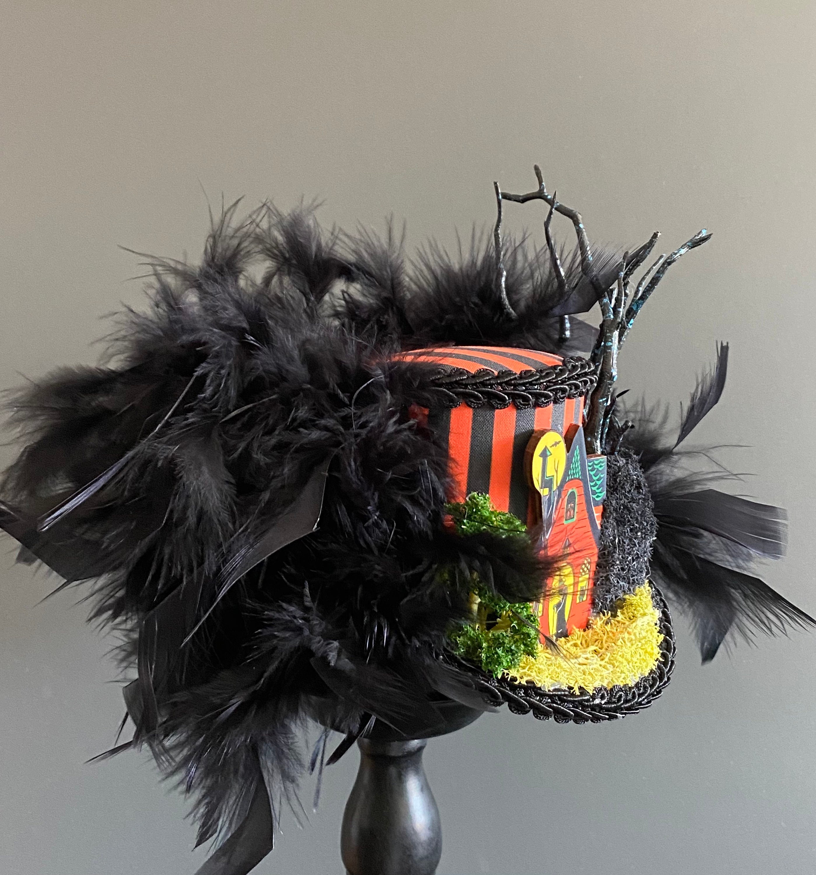 Halloween mini top hat witch hat haunted house hat Alice in | Etsy