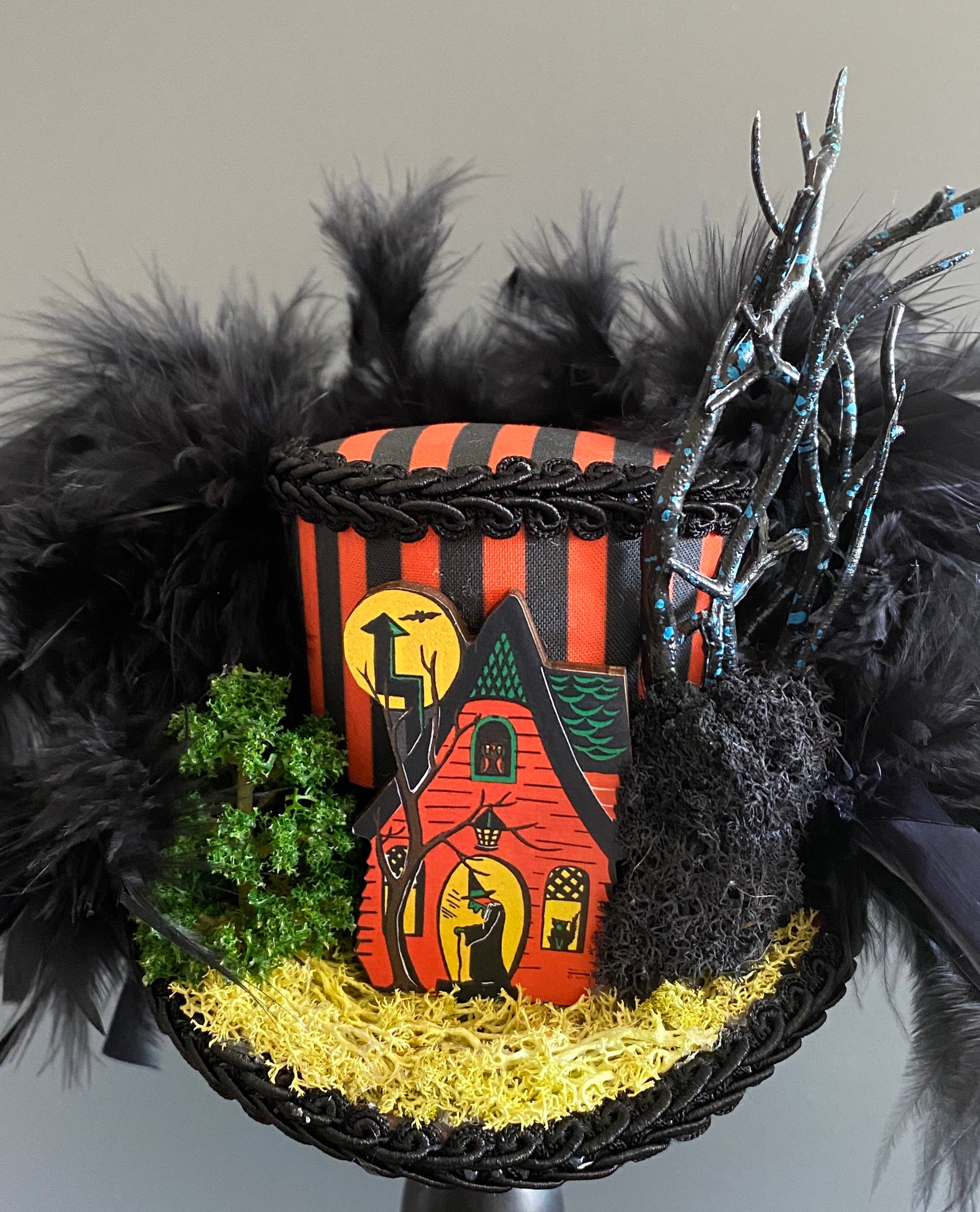 Halloween Mini Top Hat, Witch Hat, Haunted House Hat, Alice in ...