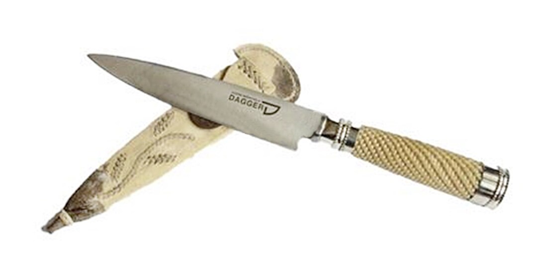 Fixed Blade, Hand Braided Gaucho Knife With Embroidered Matching ...