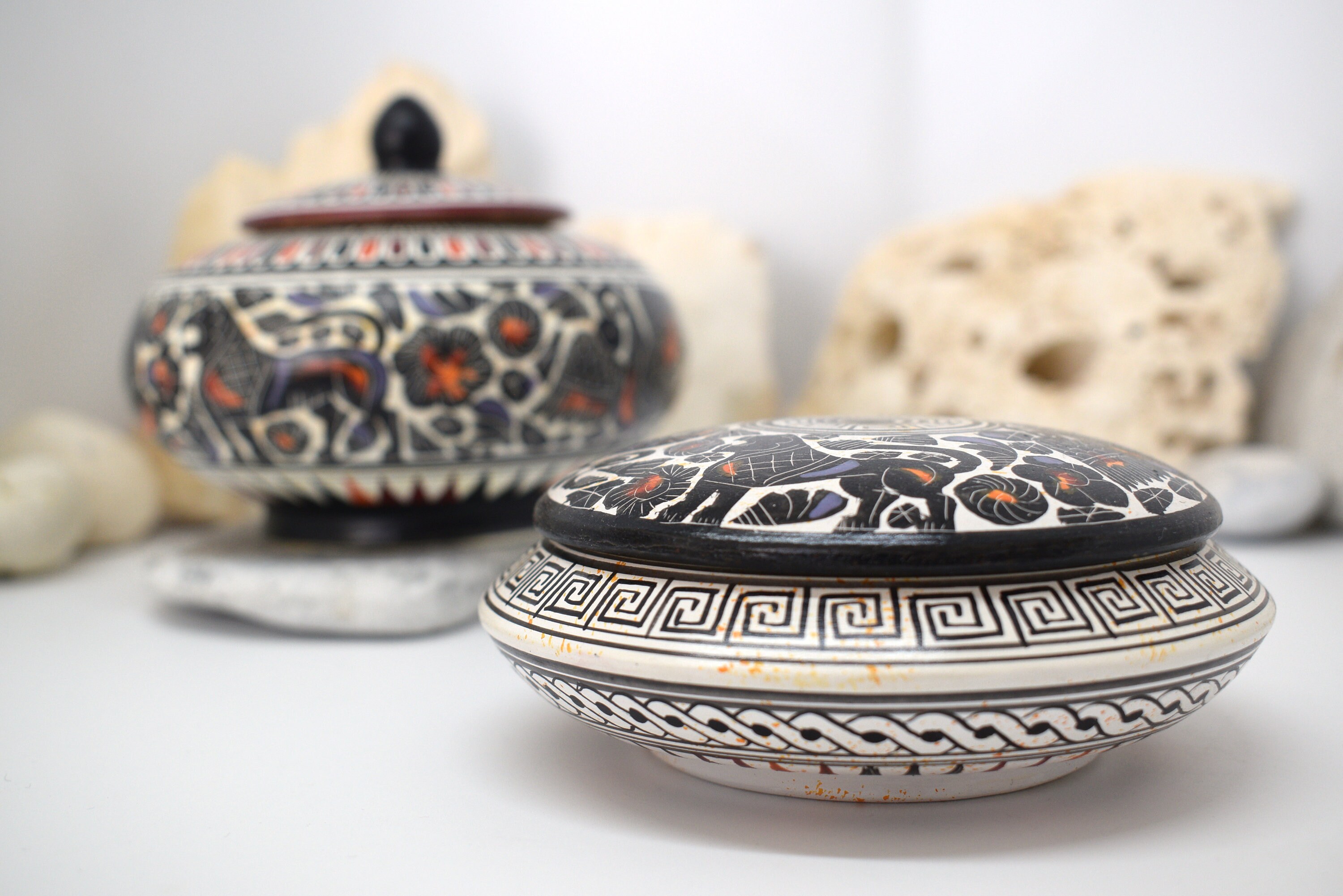 Set of 2 Greek Vases Ancient Greece Greek Pottery Vase | Etsy