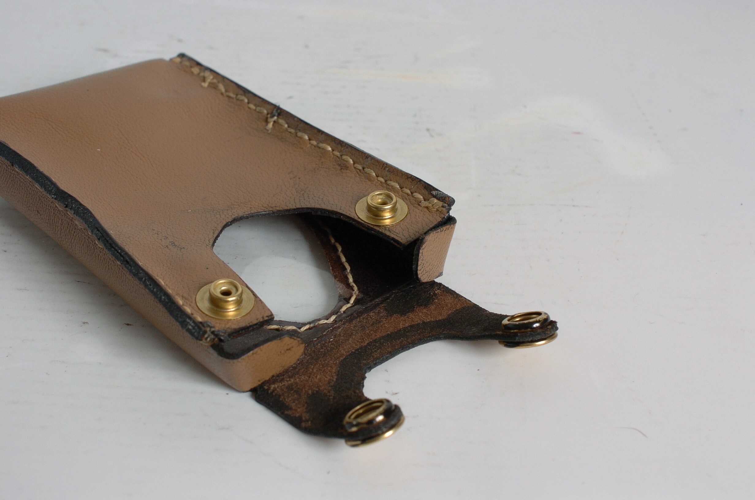 XP DEUS Remote Control Unit Cover. Hand Made Hand Stitched Light Brown ...