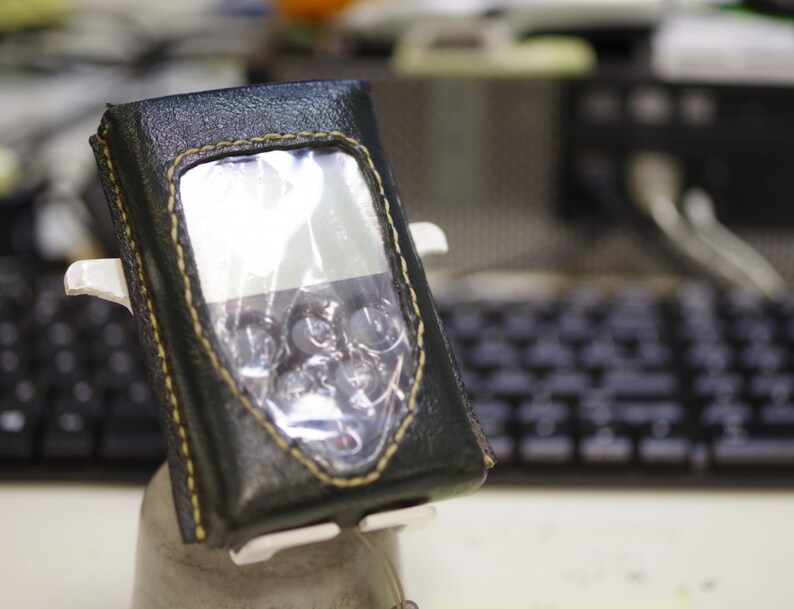 XP DEUS Remote Control Unit Cover. Hand Made Hand Stitched Brown Swede ...