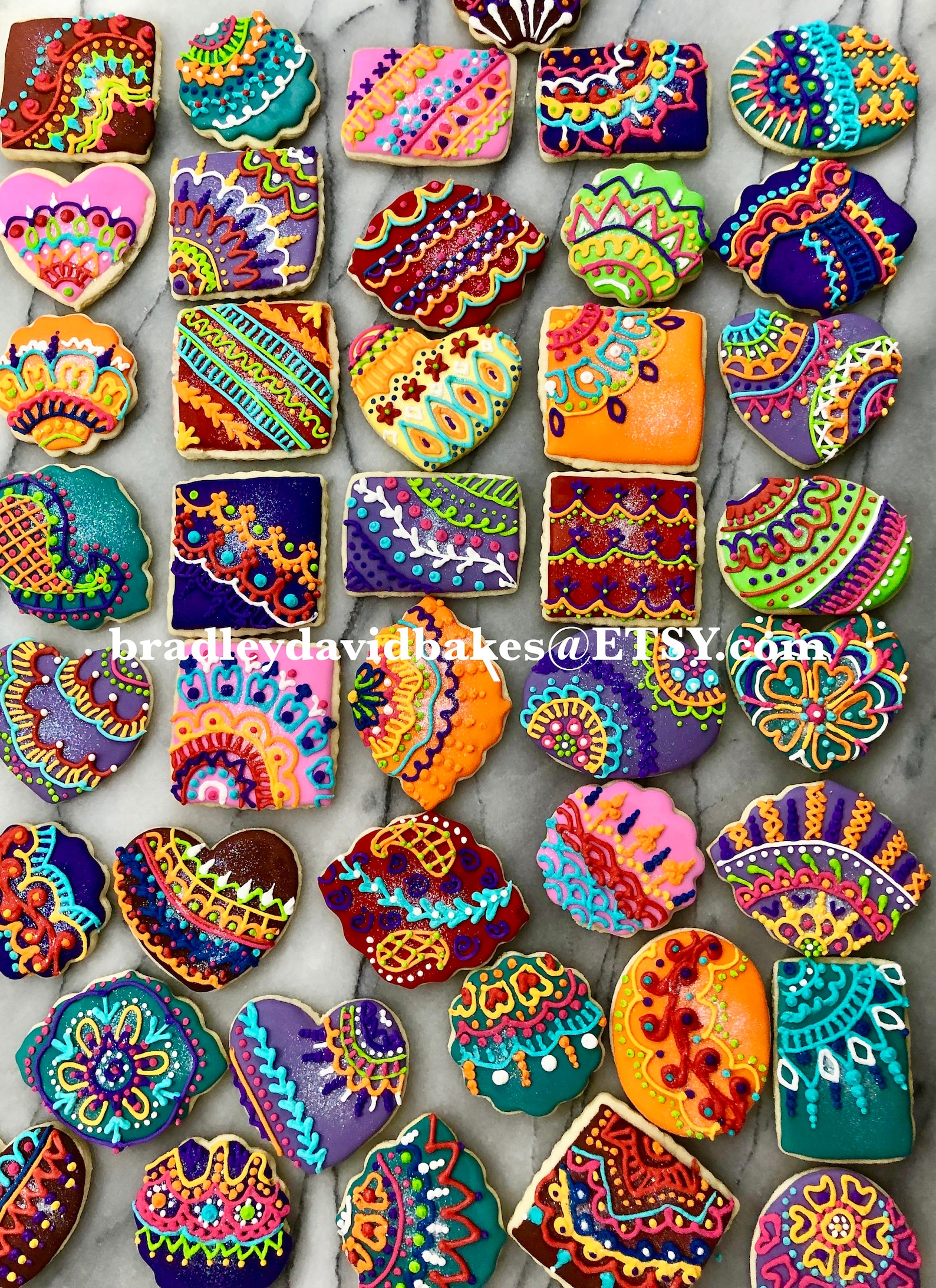 Henna- Mehndi-hindu- Sangeet Party Cookies - Etsy