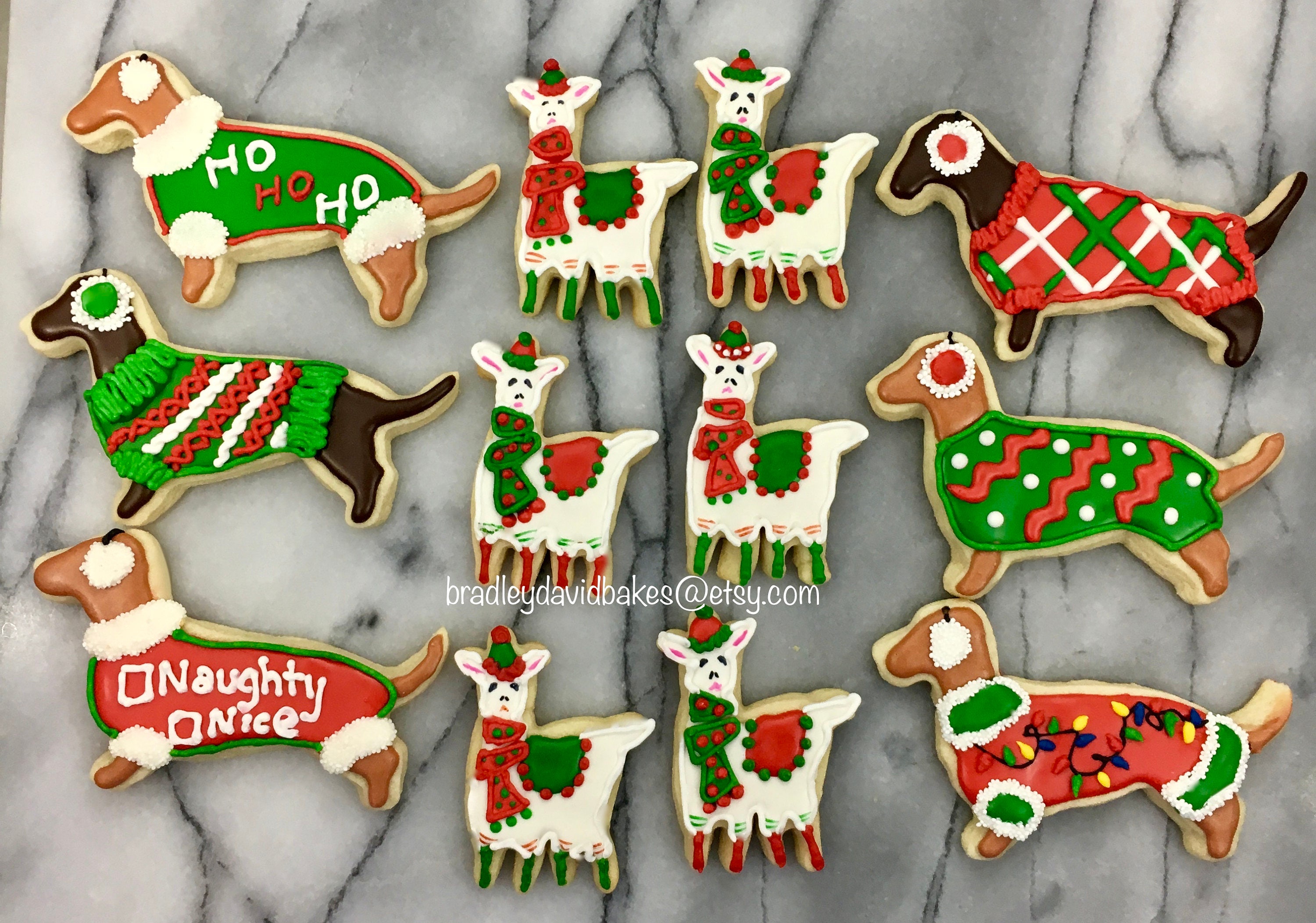Festive Christmas Cookies - Etsy