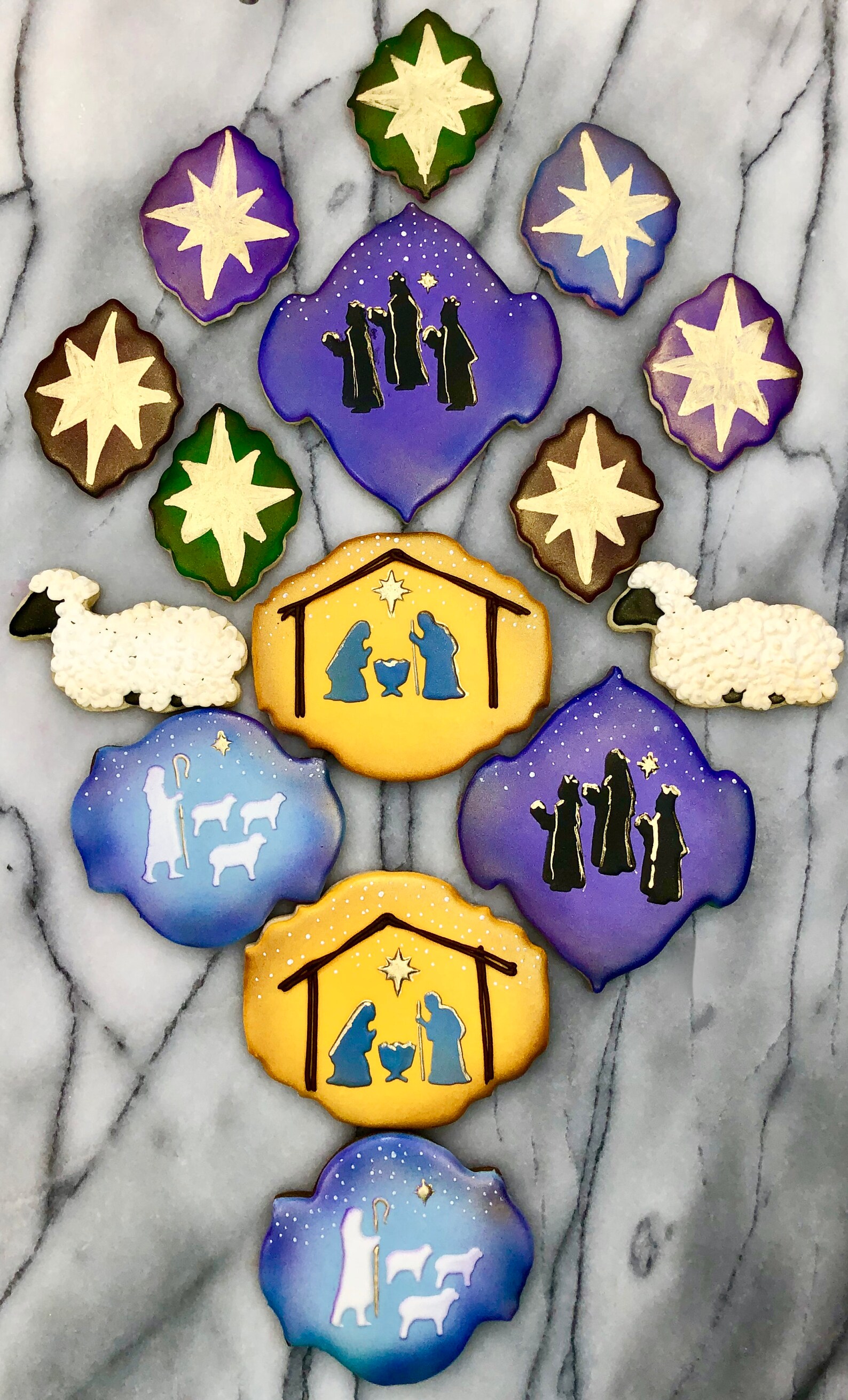 Nativity, Oh Holy Night Christmas Cookies - Etsy