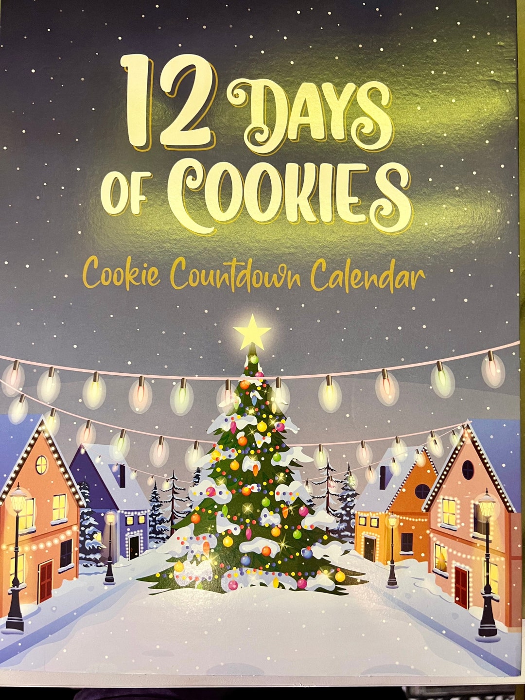 12 Day Cookie Countdown/ Advent Calendar- Blue - Etsy