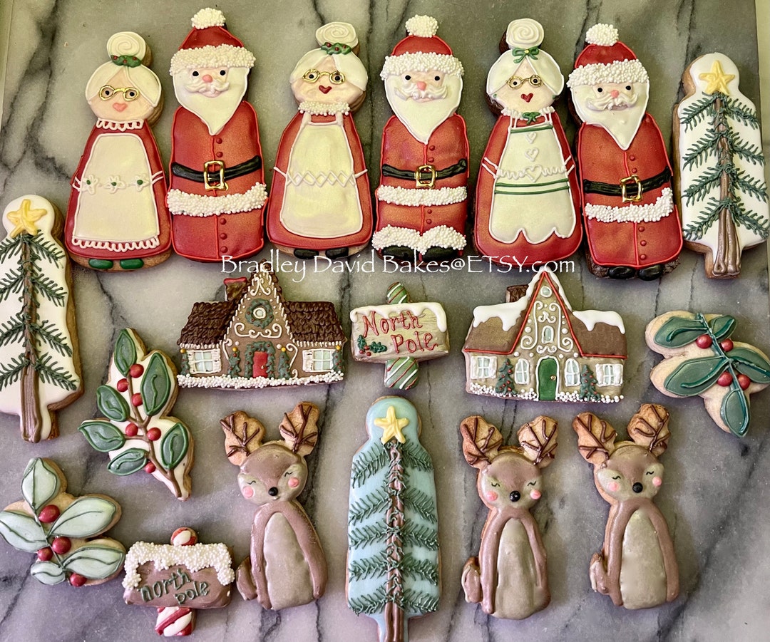 Galletas navideñas populares de Santa y amigos - Etsy México