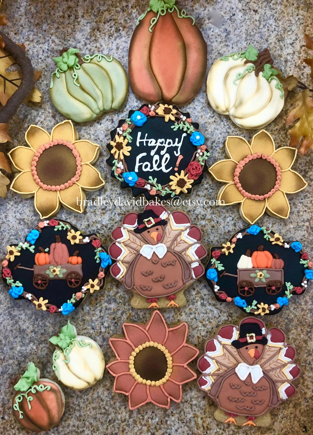 Fall Harvest Thanksgiving Cookies - Etsy