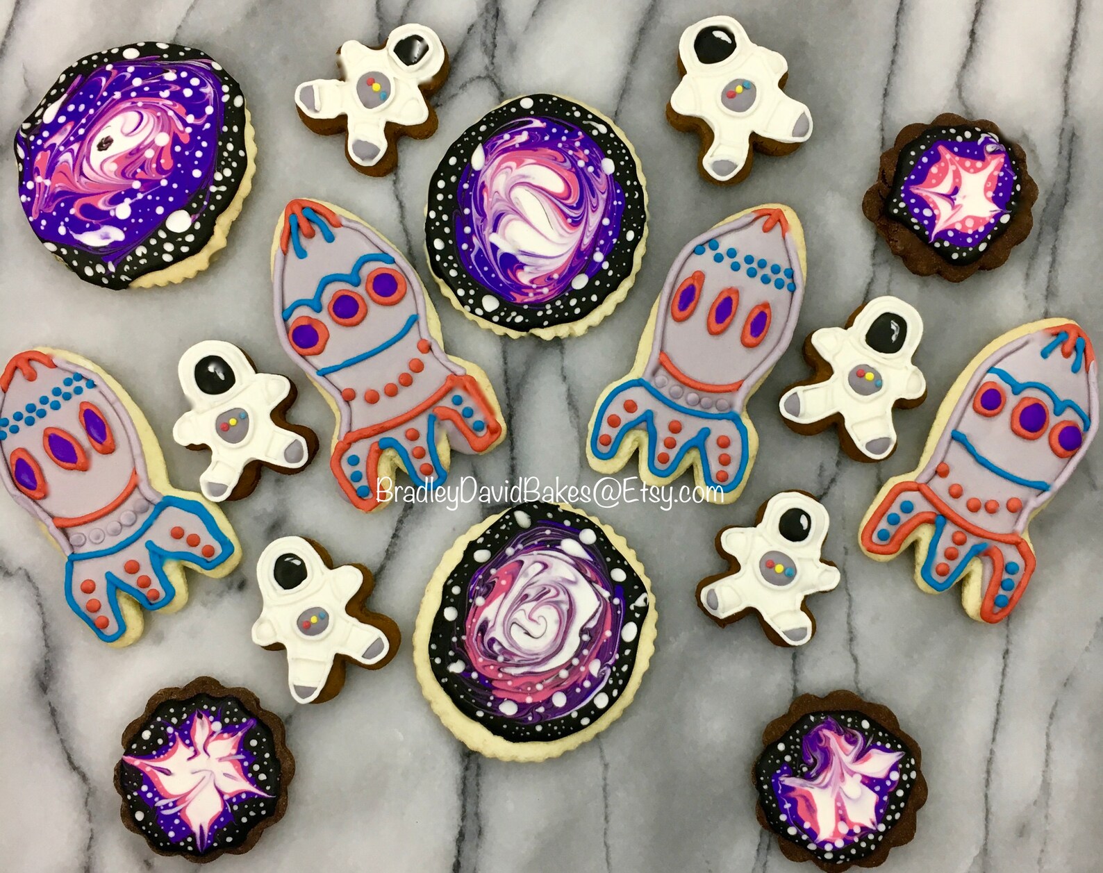 Outer Space Cookies Astronaut Cookies Childrens Birthday - Etsy