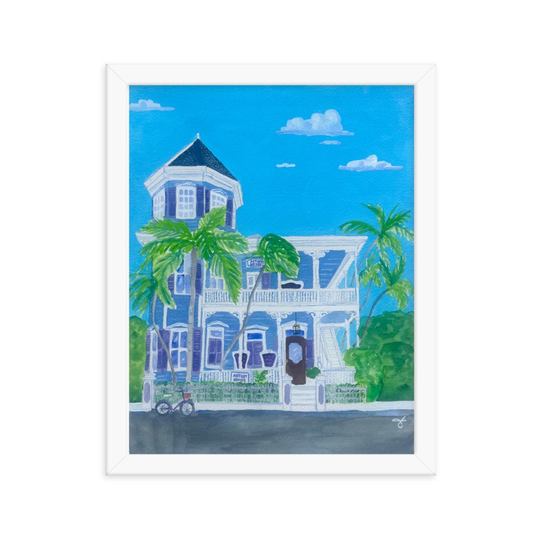 Framed Print of “the Artist House” Key West - Etsy