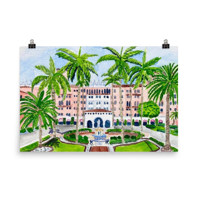 Print of Boca Raton Resort and Club - Etsy