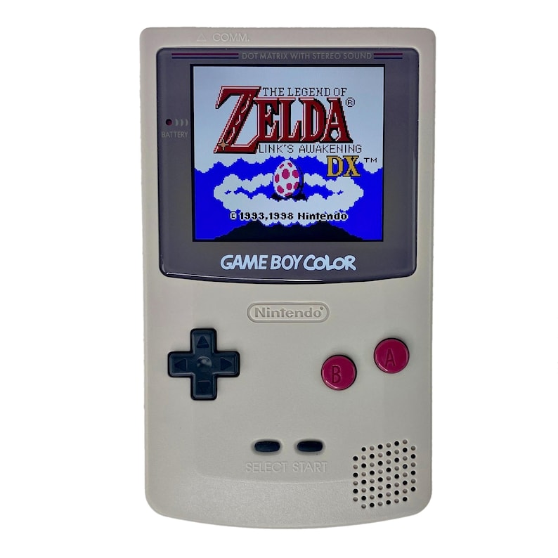 Custom Game Boy Color: Retro NES/DMG Theme, Funnyplaying IPS Backlit ...