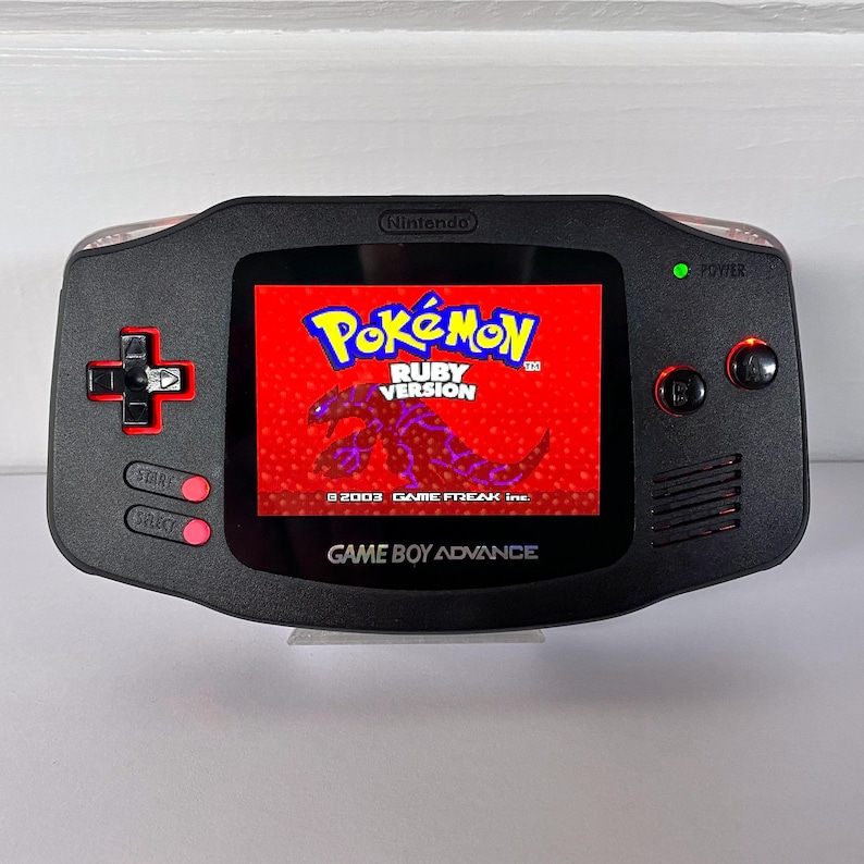 Custom Laminated Game Boy Advance: Funnyplaying TFT/ITA 3.0 Backlit Screen, Modded Retro Console ...