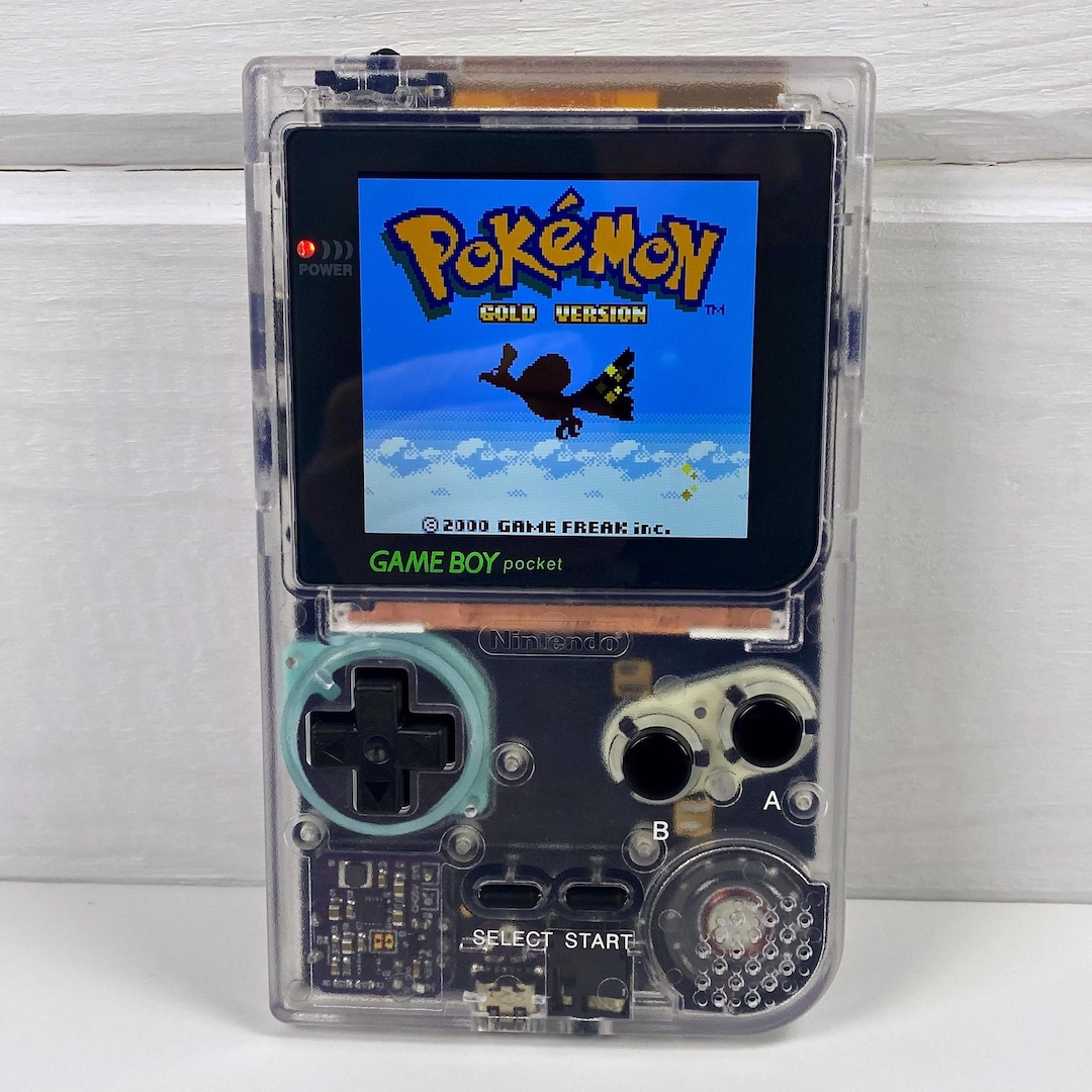 Custom Game Boy Pocket Color: Laminated IPS Screen, USB-C Rechargeable ...