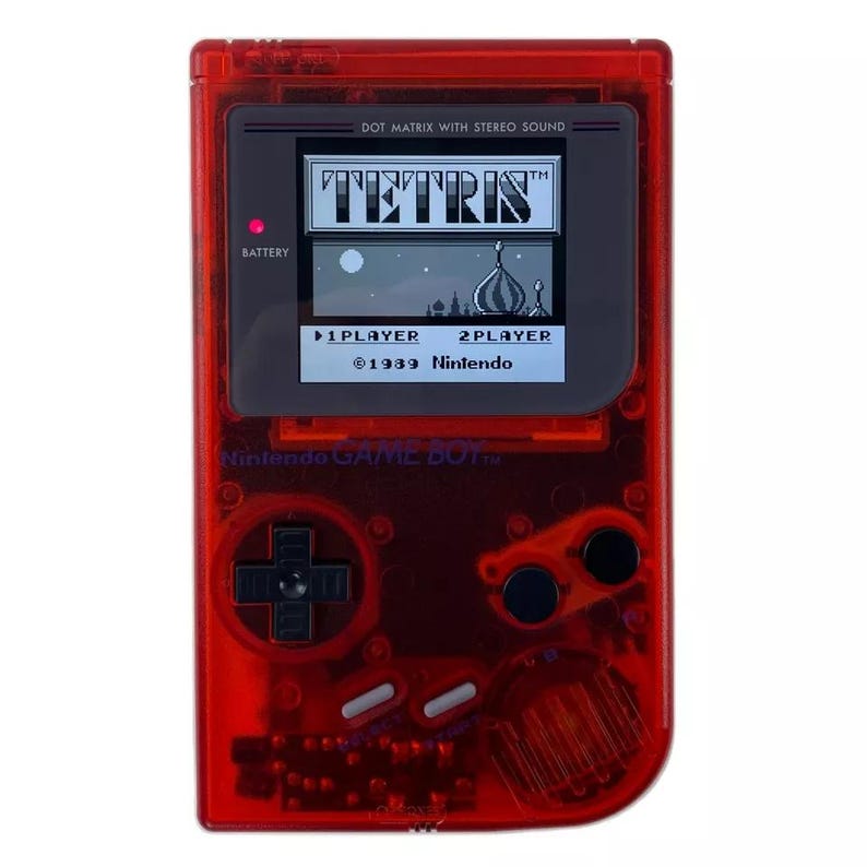 Custom Game Boy DMG: Backlit Laminated IPS, OSD, Rechargeable Battery ...