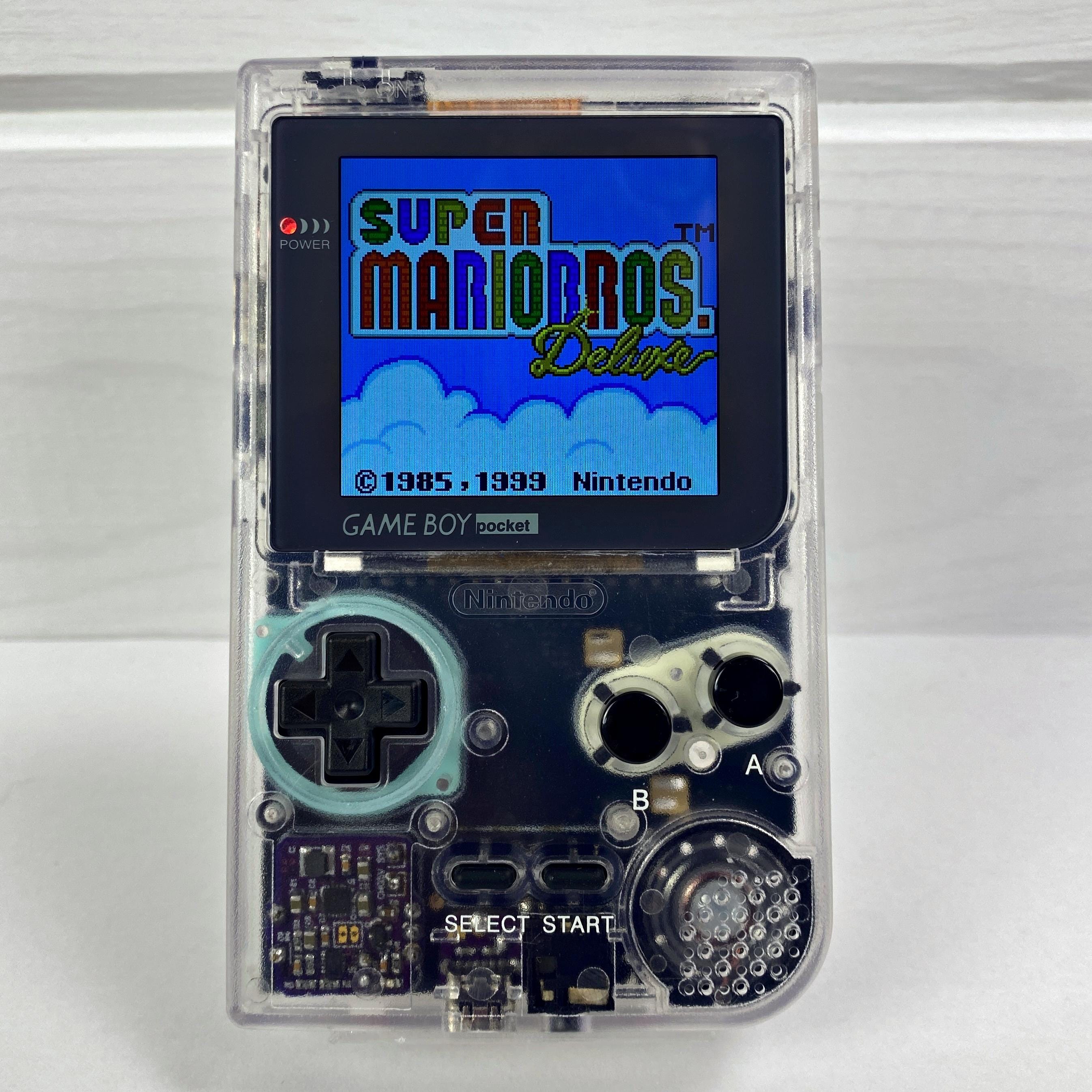 Custom Game Boy Pocket Color: Laminated IPS Screen, USB-C Rechargeable ...